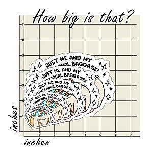 Akira Emotional Baggage Sticker, Mental Health Sticker, Motivational Sticker, Luggage Suitcase Sticker, Water Assitant Die-Cut Vinyl Funny Decals for Laptop, Phone, Water Bottles, Kindle Sticker