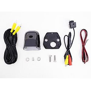 Exterior Accessories - Rear View Reversing Backup Camera W/Housing + Camera + Cables Harness Kit Compatible with Mercedes Benz G Class W463 Models - Black 3 in 1