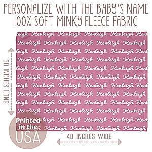 Personalized Custom Name Baby Blankets for Girls with Name - Baby Name Blanket - Personalized Baby Gift (Master Collection)