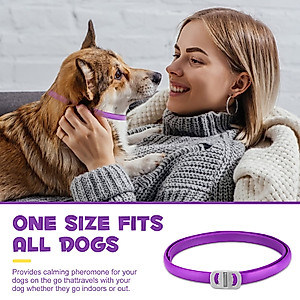 3 Pack Calming Collar for Dogs, Pheromone Collar for Dog Anxiety Relief, Adjustable Dogs Calm Collar Reduce Separation Anxiety Stress, Anti-Loose Dog Collar Fit Medium Large Puppy
