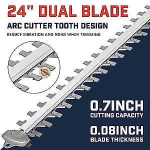 Worth Garden 84V 20" Cordless Battery Brushless Motor Self-propelled Lawn Mower, 19" Hedge Trimmer with 4 x 2.5AH Lithium Batteries & 2 Fast Chargers in 40Mins