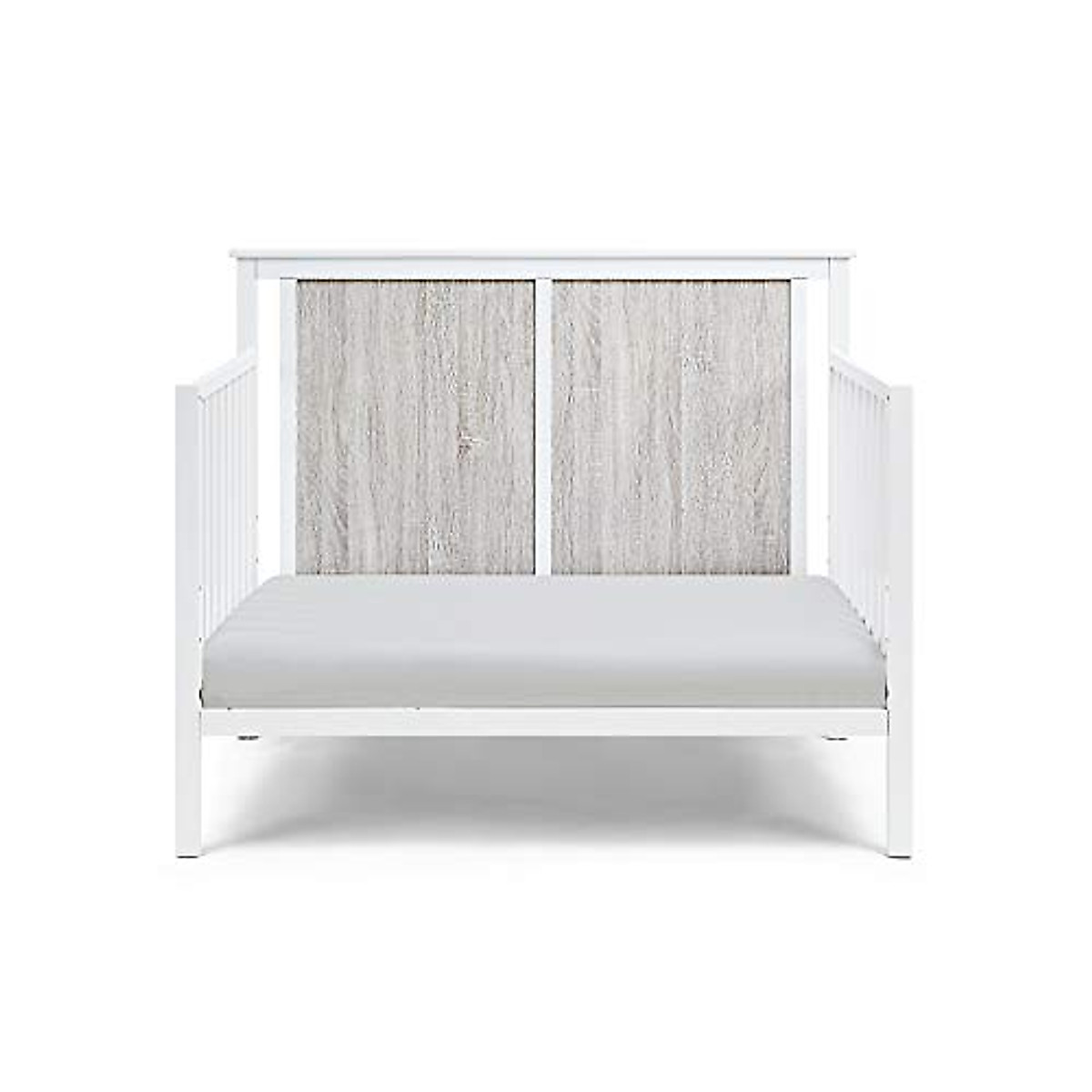 Suite Bebe Connelly 4 in 1 Convertible Crib in White with Rockport Gray Wood