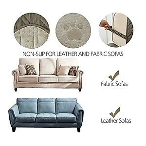 Ameritex Couch Sofa Slipcover 100% Waterproof Nonslip Quilted Furniture Protector Slipcover for Dogs, Children, Pets Sofa Slipcover Machine Washable (Green, 78")