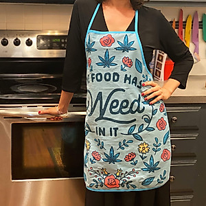 The Food Has Weed In It Funny Marijuana 420 Novelty Kitchen Accessories Funny Graphic Kitchenwear 420 Funny Food Novelty Cookware Green Apron