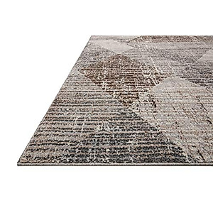 Loloi II Austen Collection AUS-04 Stone/BARK, Contemporary 6'-7" x 9'-2" Area Rug