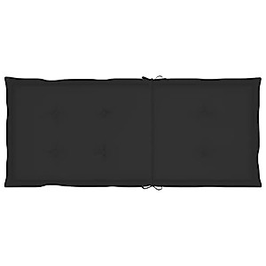 imasay Garden Chair Cushions 2 pcs Black 47.2"x19.7"x1.2"