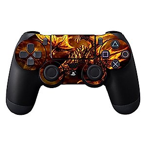 MightySkins Skin for Sony PS4 Controller - Golden Dragon | Protective, Durable, and Unique Vinyl Decal wrap Cover | Easy to Apply, Remove, and Change Styles | Made in The USA