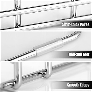 Joy Aid Cutting Board Organizer - Kitchen Organizer for Pans, Baking/Cookie Sheets, Cooling Racks and Serving Trays, 4 Slots of 2 Widths