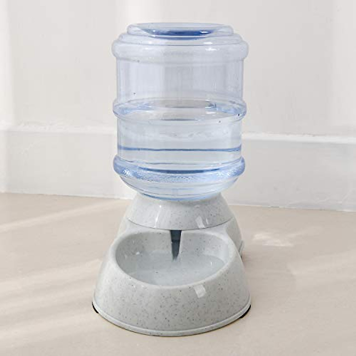 Liry Products Pet Water Dispenser Station Automatic Gravity Waterer Replenish Self-Dispensing Drinking Fountain Dog Cat Animal Bowl Dish Stand