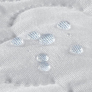 Sealy Baby Cooling Moisture Wicking Fitted Waterproof Baby Crib Mattress Protector, Crib Mattress Topper, Crib Mattress Pad, Toddler Bed Mattress Protector, Machine Wash/Dryer Friendly 52”x 28”- White