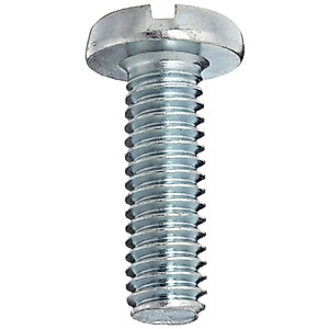 Small Parts Steel Steel Pan Head Machine Screw, Zinc Plated, Meets ASME B18.6.3, Slotted Drive, #4-40 Thread Size, 7/16" Length, Fully Threaded, Imported (Pack of 100)