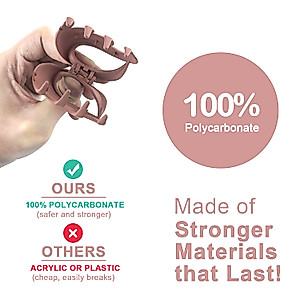 Hair Claw Clips for Thin, Medium & Thick Hair - 2.6 Inch Strong Matte Flower Jaw Clips for Women, Girls & Kids, Non-Slip Clamps with Gift Box (6 Packs, Multi Colors)