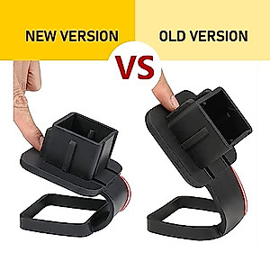 Sodcay 1 PC Car Trailer Cover, 2In Trailer Hitch Covers, Square Plug Protection Cap, Traction Cover, for Toyota Ford Jeep Chevrolet Nissan Dodge (Black)