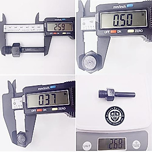 Core Drill Bit 5/8-11 to 3/8 Arbor Adapter for Threaded Diamond Hole Saw Triangle Drill Sanding Attachment Arbor Shaft Adapter (1)