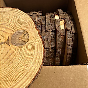 Set of (14) 12-13" Wood Slice centerpieces for Tables, Rustic Wedding Decorations, Wedding Decorations for Tables, Natural Wood Slices! (14)
