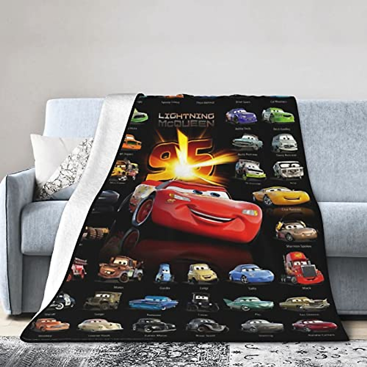 Cartoon Fleece Blanket Throw Lightweight Super Soft Microfiber Cozy Luxury Bed Couch Fuzzy All Season Blanket 50"x40" in