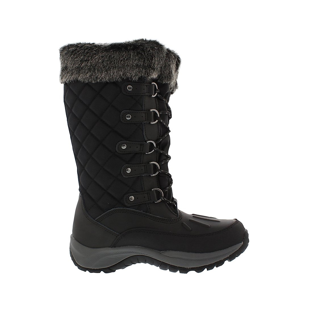 Pacific Mountain Women's Whiteout Hiking Shoe, Black, 9.5