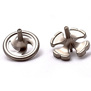 Turbo Tops Stainless Steel Spin Tops 2 Pack (Silver)
