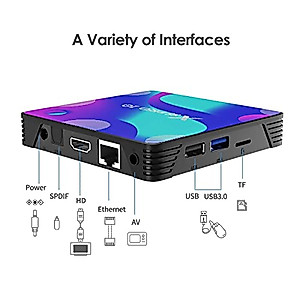 Android TV Box 11.0, X10 Android Box 2GB RAM 16GB ROM RK3318 Quad-Core 64bit with 2.4G/5G Dual WiFi Ethernet, Support H.265/3D/4K HD/BT 4.0 Smart TV Box