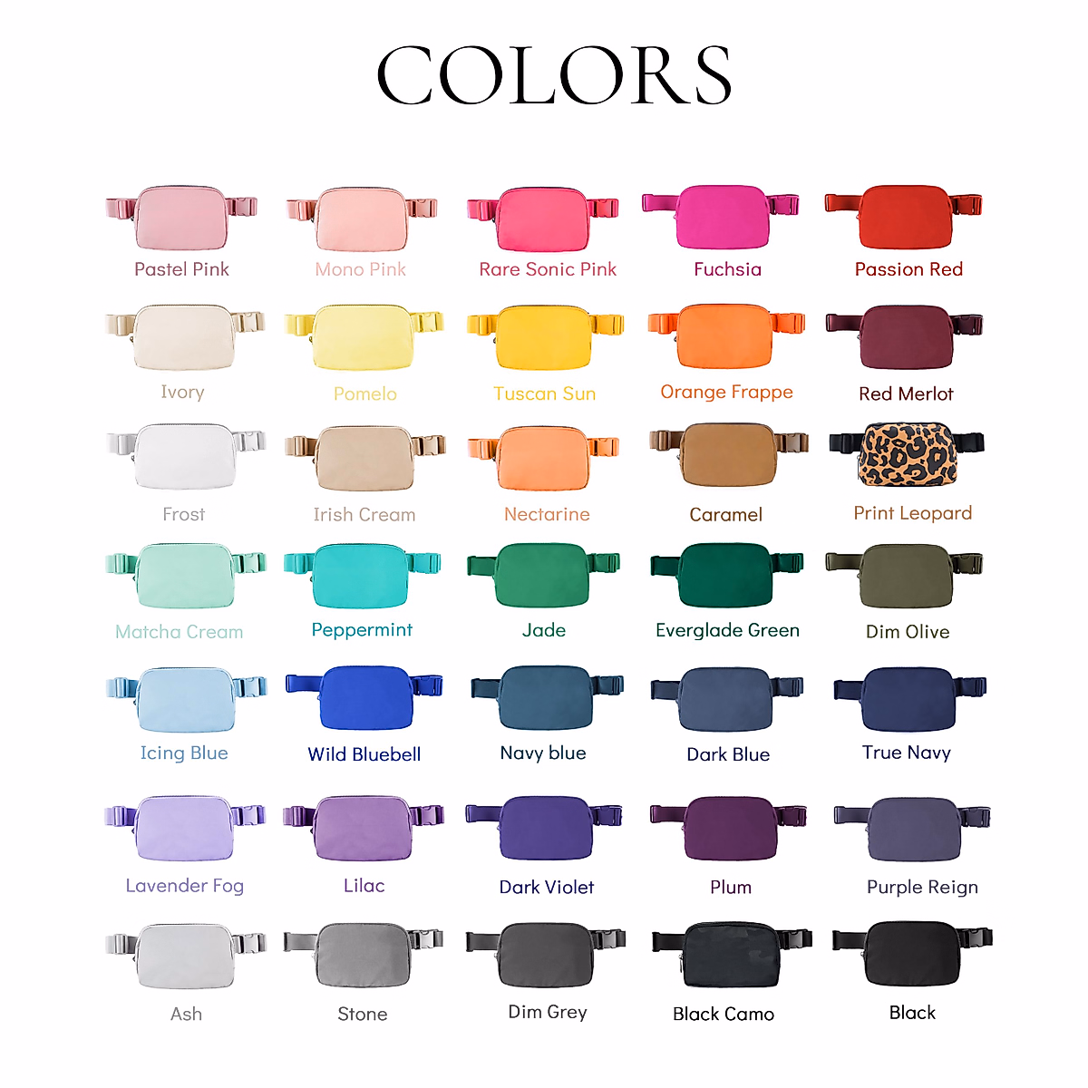 YOSHUYUKI Mini Crossbody Belt Bag - Waterproof Fanny Pack for Women, Fashionable Running Belt Pouch in Navy Blue