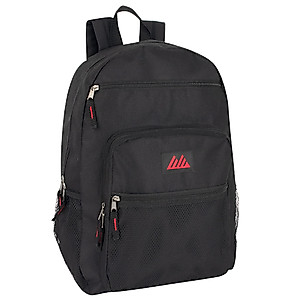 Multipocket Backpack for School, Travel, & Work – Colorful 18 Inch Backpacks for Men, Women, Boys, Girls with Padded Straps