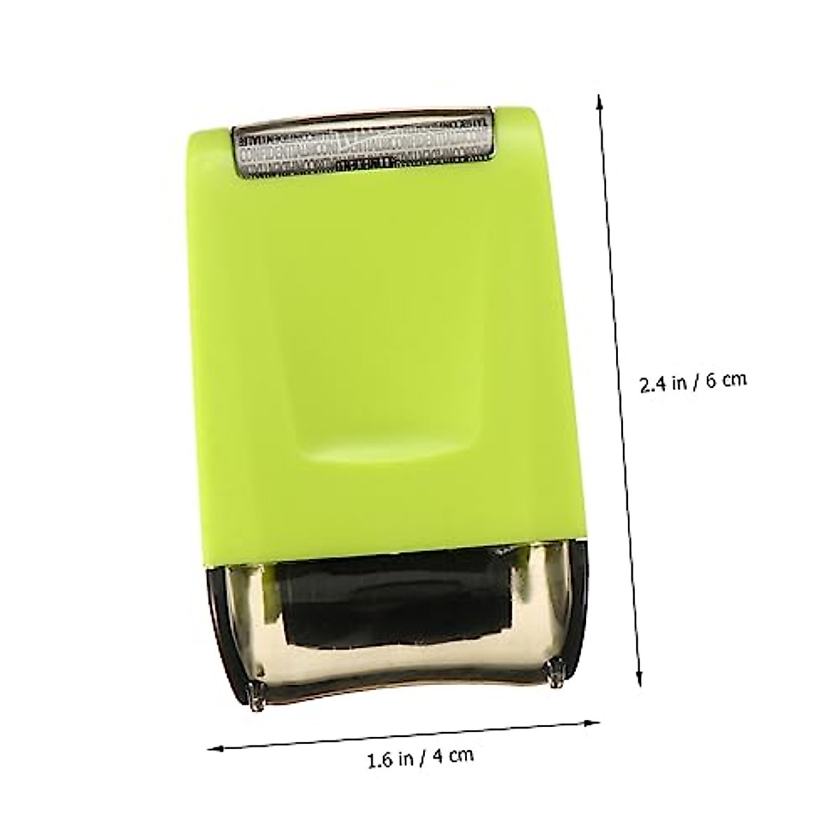 NUOBESTY 4 Pcs Seal Postage Stamps Forever id Stamp Roller Confidential Ink Stamps Identity Roller Identity Prevention Postal Stamp Privacy Hand- held Rollers Protection Plastic Material