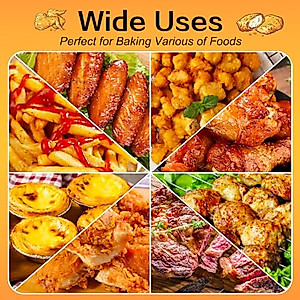 BYKITCHEN Air Fryer Liners for Ninja FG551/DG551/IG651 Foodi Smart XL Indoor Grill, Set of 100, Rectangle Air Fryer Parchment Paper Liners for Ninja XL Grill Air Fryer, Ninja Foodi Grill Accessories