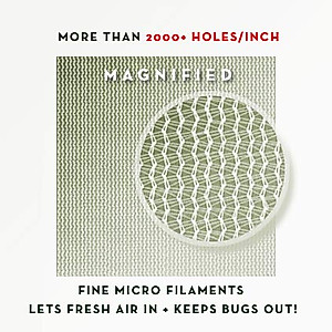 The Original Drawstring Baby Mosquito Net for Strollers, Car Seats, Bassinets and Carriers - Ultra Fine Mesh Protection Against Mosquitos, No-See-Ums, and Wasps - no Harmful Chemicals.