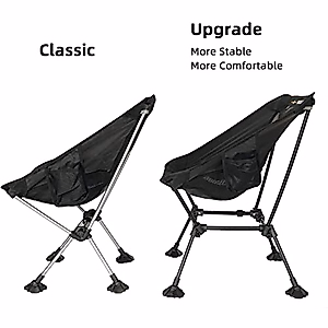 ROCK CLOUD Portable Camping Chair Ultralight Folding Chairs Outdoor for Camp Hiking Backpacking Lawn Beach Sports Blue