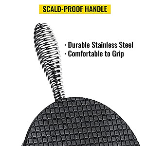VEVOR Commercial Ice Cream Cone Waffle Maker Machine, 110V Electric Waffle Cone Machine, 1200W Stainless Steel Egg Cone Baker w/Non-Stick Teflon Coating, Temp & Time Control for Restaurant Bakeries