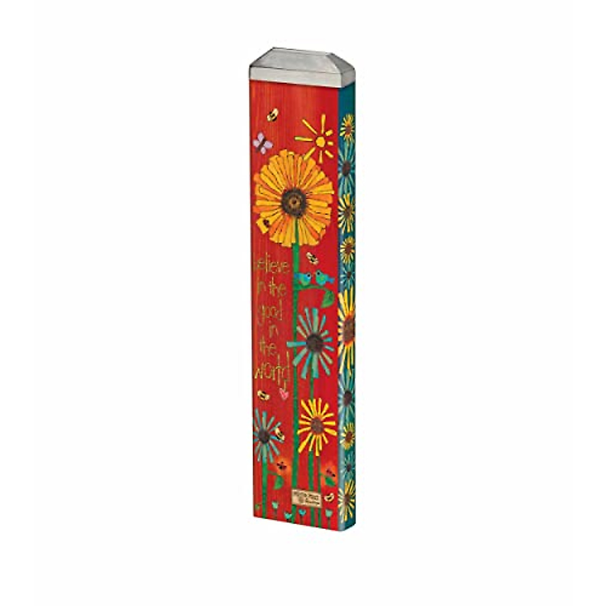 Studio M Be Kind 13" Mini Art Pole Small Decorative Indoor/Outdoor Garden Post, Great Gift, Stake Included for Easy Installation, No Digging Necessary - Made in The USA