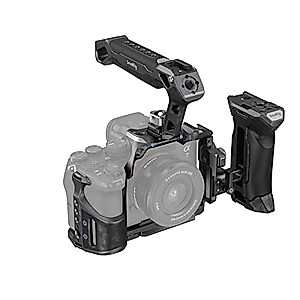SmallRig A7 IV Cage with Top Handle, Clamp for HDMI Cable and Side Handgrip, Advanced Kit for Sony Alpha 7R V/Alpha 7 IV/Alpha 7S III - 3710