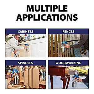 Earlex HV5500 HVLP Spray Station Paint Sprayer for Woodworking and Furniture Refinishing, 2-Stage Turbine, HVLP Spray Gun, Spray Gun, HVLP Turbine Sprayer