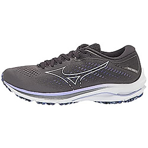 Mizuno Women's Wave Rider 25 | neutral Support Running Shoe |Eco Friendly Materials | Blackened Pearl | US 8.5