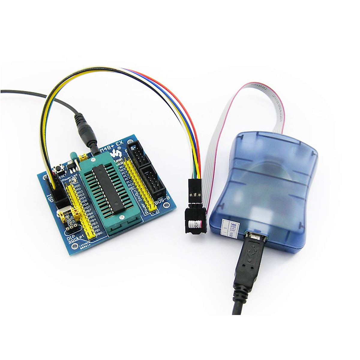 Waveshare-AVR Programmer USB AVRISP XPII Compatible with ATMEL at AVR ISP mk2 mkII in-System Programmer Supports AVR Studio 4/5/6/7 Or Higher Version