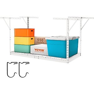 VEVOR Overhead Garage Storage Rack, 3x6 Garage Ceiling Storage Racks, Heavy Duty Adjustable Cold Rolled Steel Racks for Garage Storage, Organization, 550 lbs Load Capacity, 22''-40"
