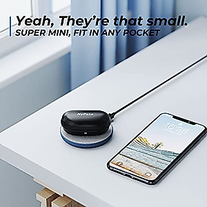 Wireless Earbuds Active Noise Cancelling, NyPots A8 ANC Bluetooth Earbuds Wireless Charging, Transparent Mode Headphones, IPX8 Waterproof Earphone, 32H Playtime Headset