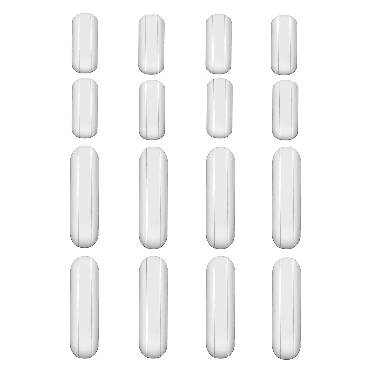 16 PCS PTFE Magnetic Stirring Bar Set - Laboratory Stirrer Mixer Bar - Stir Plate Magnet Bar Rod Stick - Spinning Spin Mixing Bar for Lab (8 Big + 8 Small)