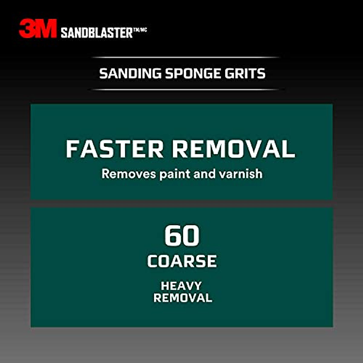 3M 9566 SandBlaster Dual Sanding Sponge 320-Grit + Gold, Angle Grinder
