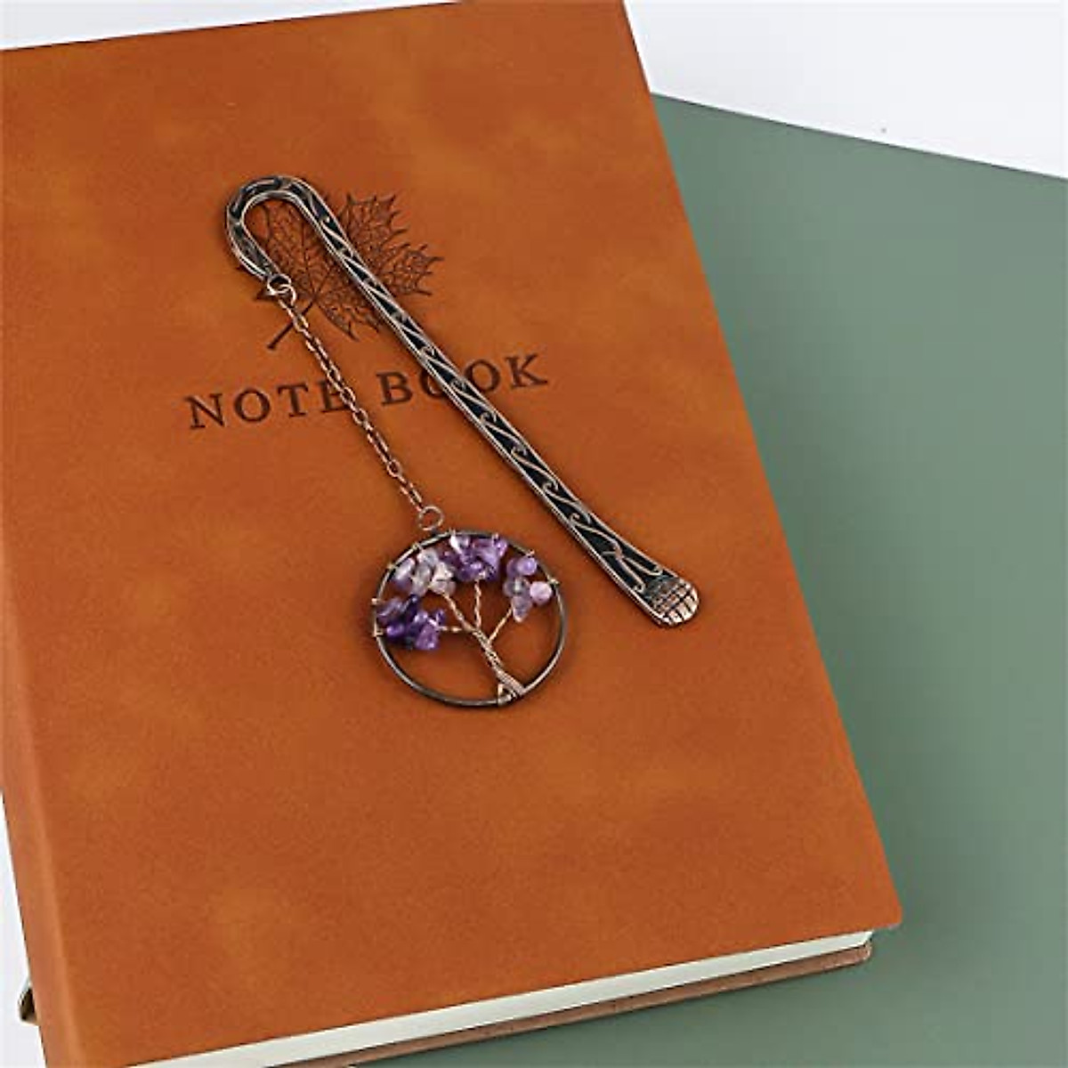 Bookmarks Vintage Style Metal Bookmark Page Marks for Woman Men Students Teen, 2PCS