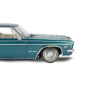 Revell 85-4497 ’66 Chevy Impala SS 396 2N1 Model Car Kit 1:25 Scale 148-Piece Skill Level 4 Plastic Model Building Kit,Blue