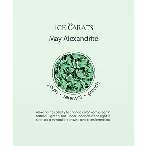 IceCarats 925 Sterling Silver Created Alexandrite Diamond Ring June Birthstone Jewelry Size 8