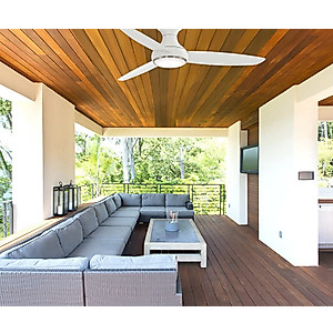 Minka-Aire F467L-WH Concept III 54" Hugger with LED Lights, White