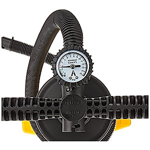 Advanced Elements Double Action Pump with Pressure Guage, Yellow, One Size With Canister, Hose, Gauge, Attachments