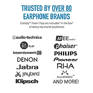 Comply Isolation Noise Cancelling Memory Foam Earphone Tips for Sennheiser HD1 Momentum MIE2, IE 800 S, CX 3.00, 5.00 and 7.00BT, Premium Replacement Earbud Tips, Comfortable Secure Fit(S/M/L,3 Pairs)