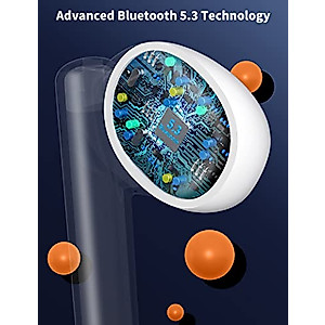 Wireless Earbuds 5.3 Bluetooth Headphone HiFi Stereo in Ear Noise Canceling Headset Earpieces Cordless Earphones for iPhone 14 Pro Max Andriod Google Pixel 7 Pro 6 Buds Samsung Galaxy S23 S22 Ultra