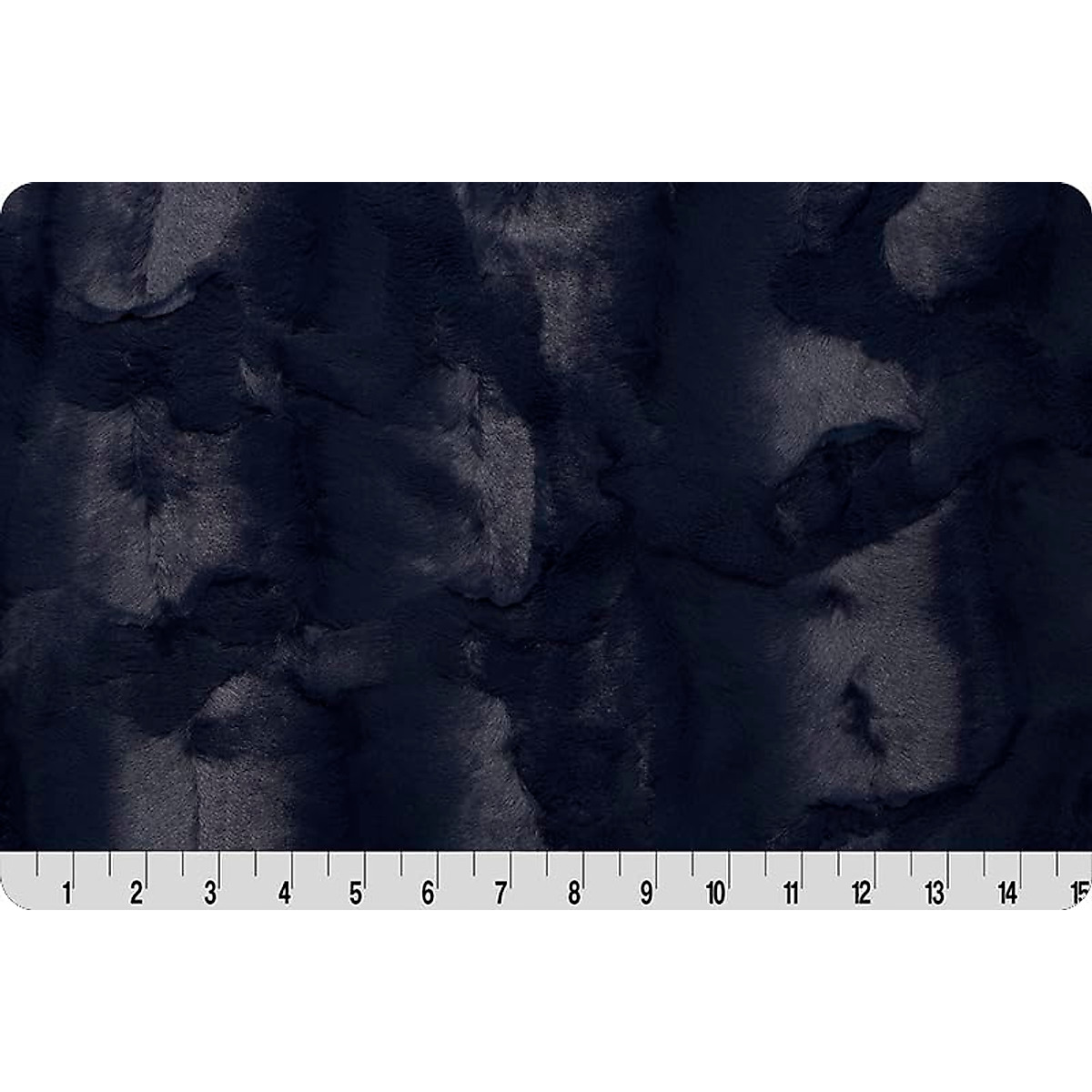 2 Yards (72"x80") of Ink (Dark Navy Blue) Mirage Luxe Cuddle Minky from Shannon Fabrics