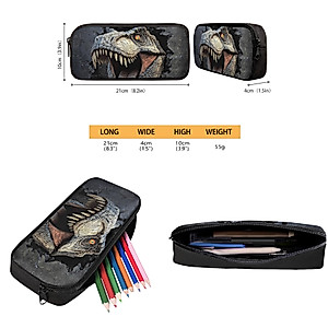 Showudesigns Cool Dinosaur Children Backpack Set with Schoolbag Lunch Bag Pencil Case Trex Backpack