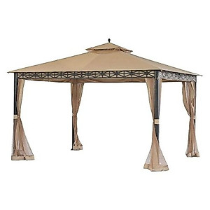 Garden Winds Replacement Canopy Top Cover for Allogio Gazebo - Riplock 350 - Beige