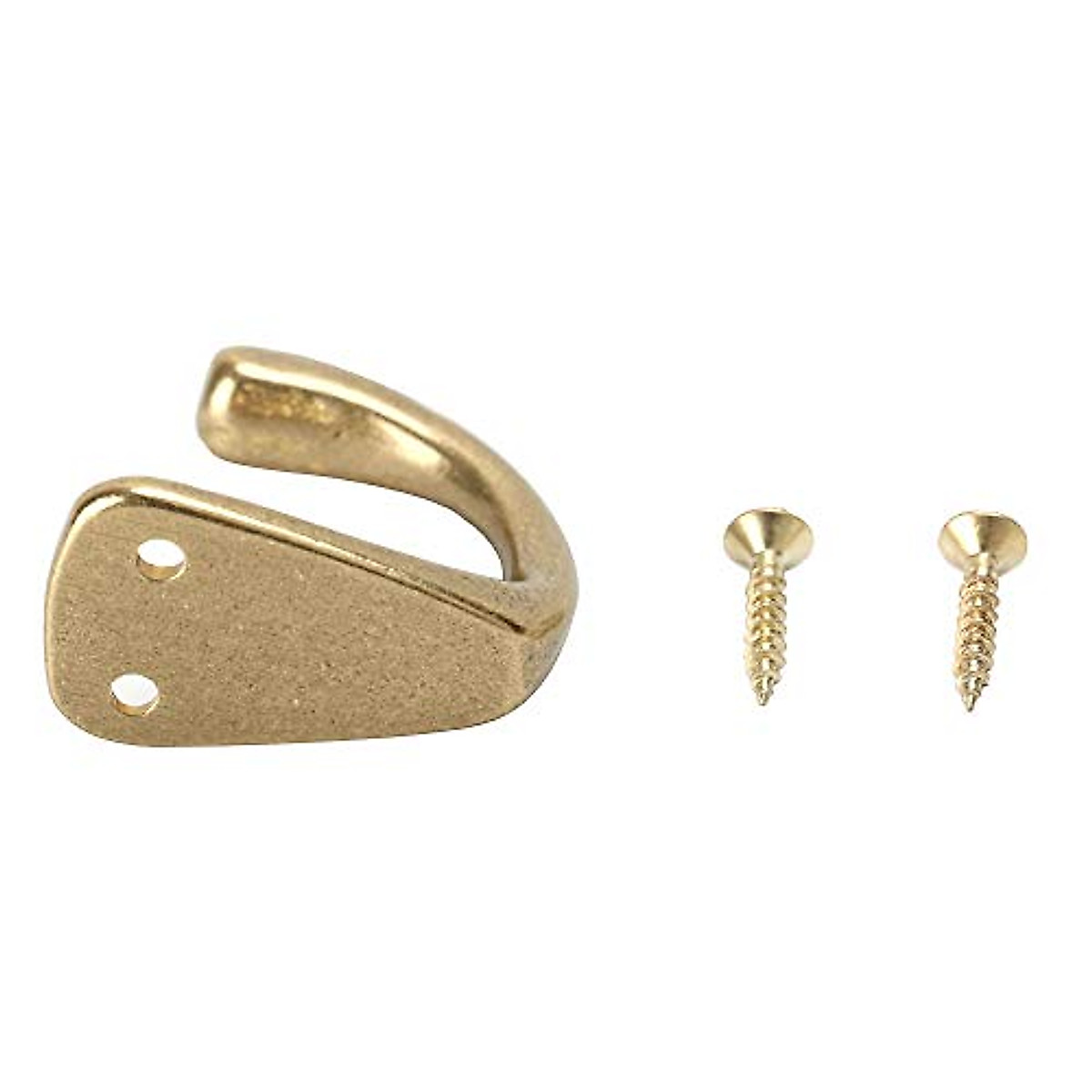 RZDEAL 3PCS Vintage Coat and Hat Hook Brass Classico Wall Hanging for Bath Stands Clothes Hangers Scarf Towel (Gold)